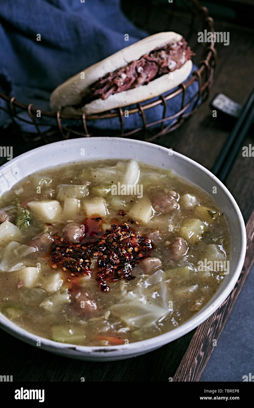 Meat beef sandwiched bun hi-res stock photography and images - Alamy