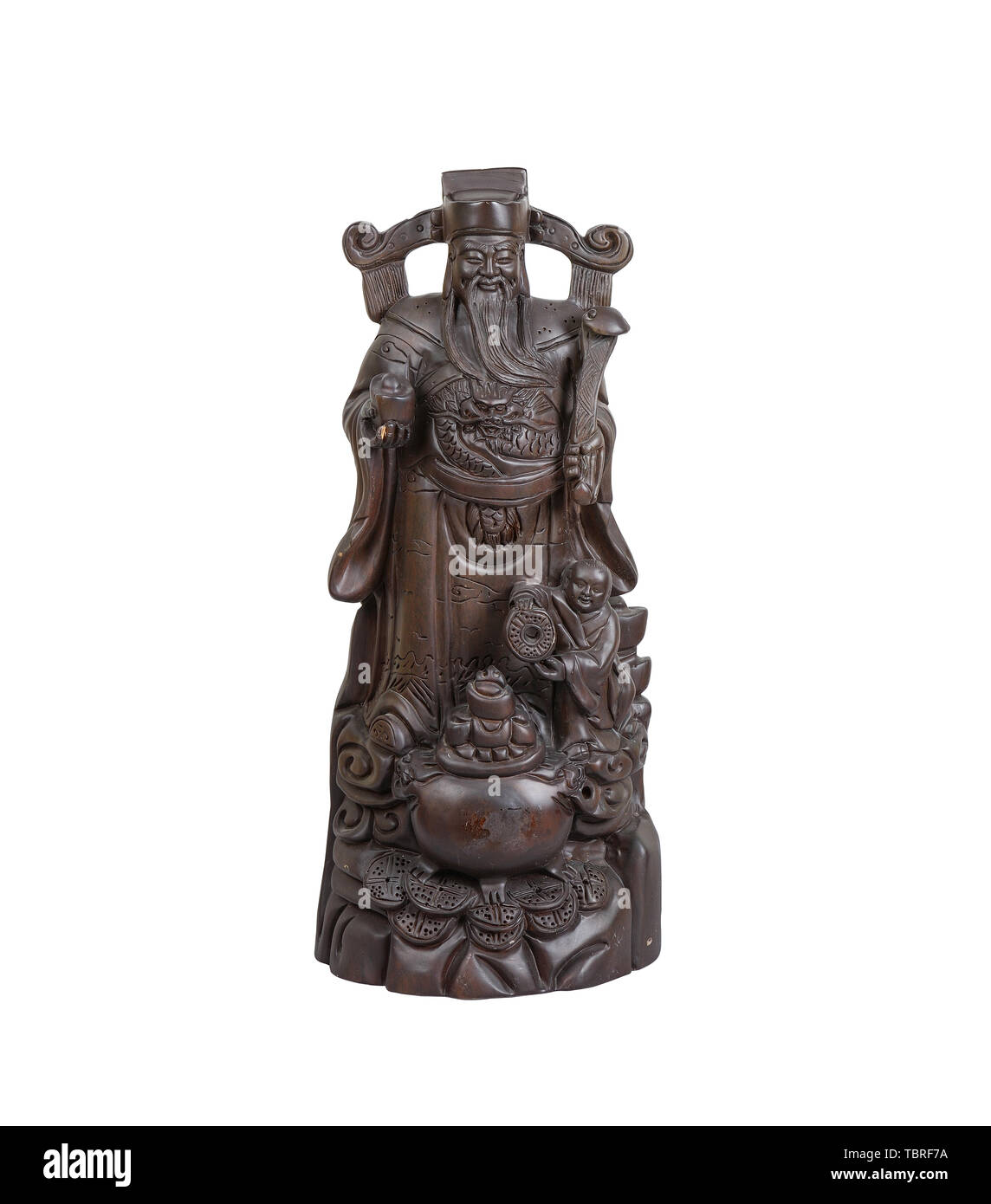 The statue of the rosewood wood carving hi-res stock photography and ...