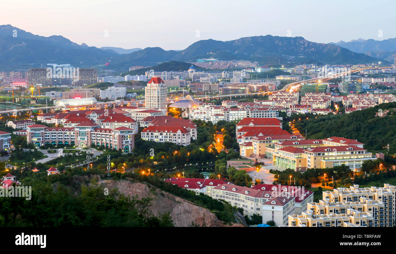Sky, high-rise building, houses, roads, modern times Stock Photo - Alamy