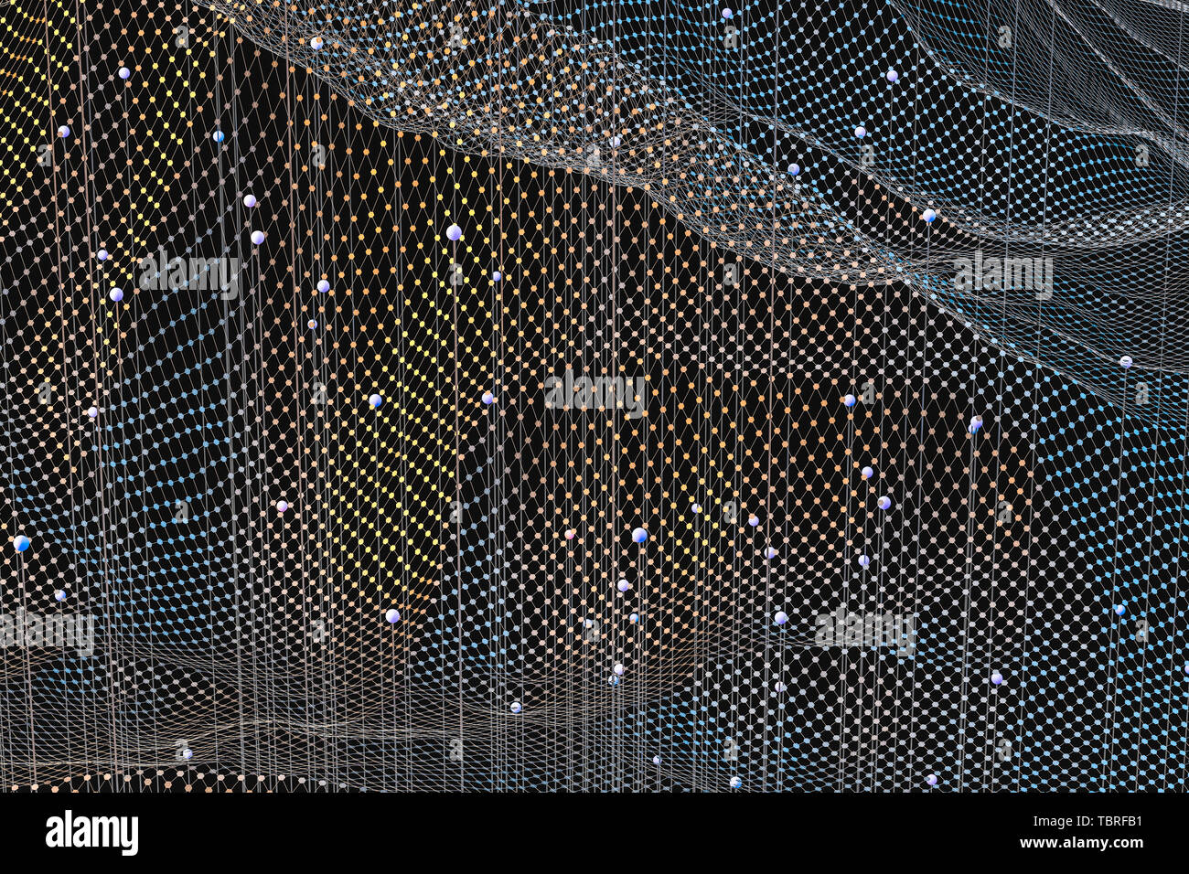 Three Dimensional Rendering Abstract Dots Variable Gradient Background 5334