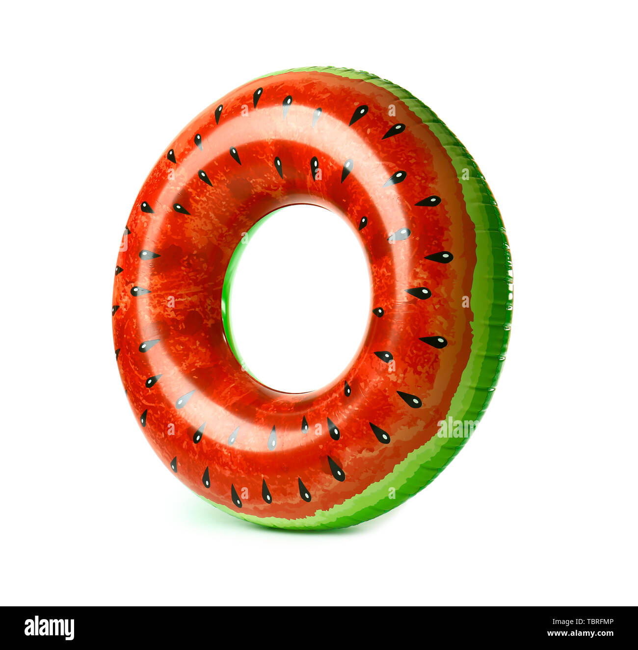 Inflatable ring on white background Stock Photo - Alamy