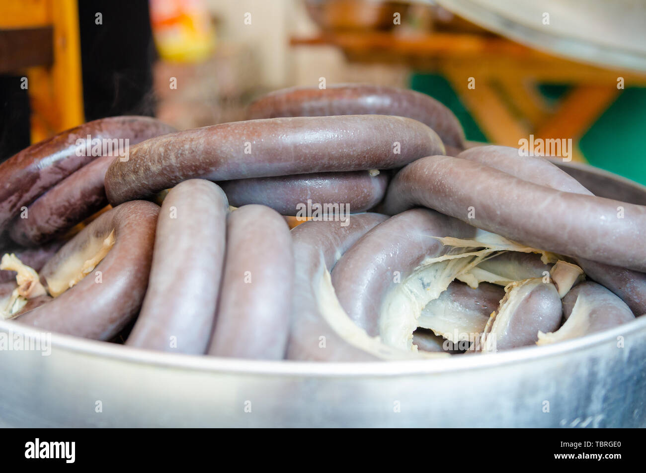 Pig fat intestines hi-res stock photography and images - Alamy