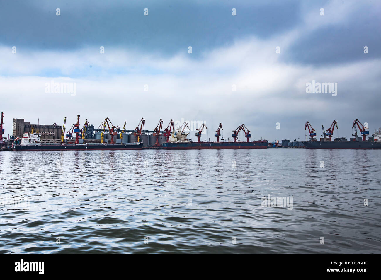 Cargo Terminal Port Stock Photo - Alamy
