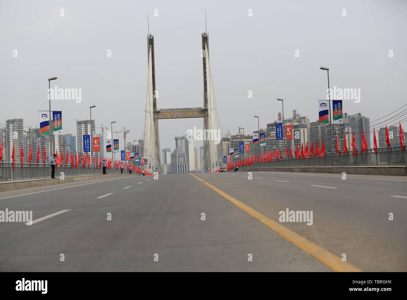 Downtown and the transportation industry model hi-res stock photography ...