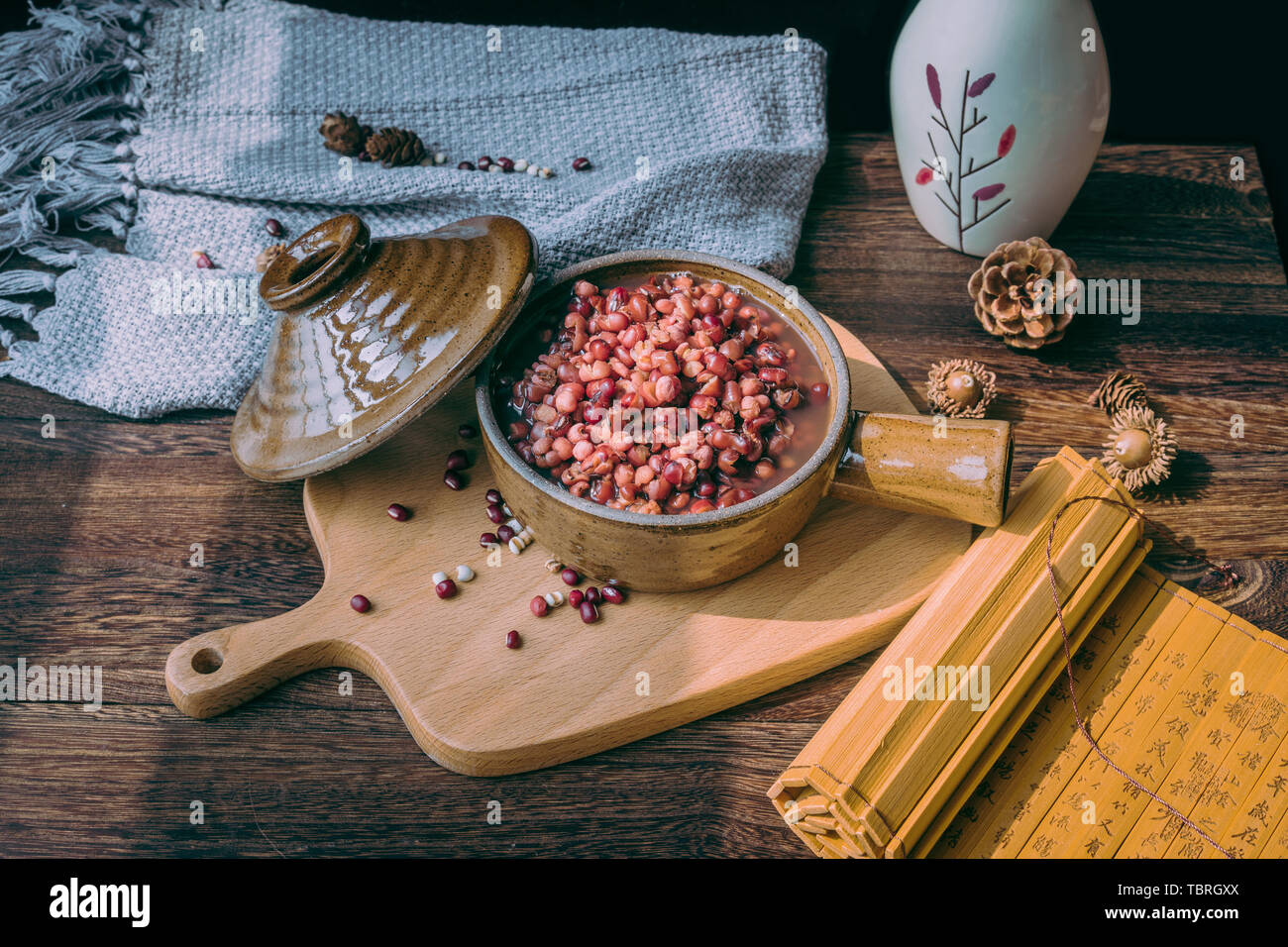 Delicious red bean porridge Stock Photo - Alamy