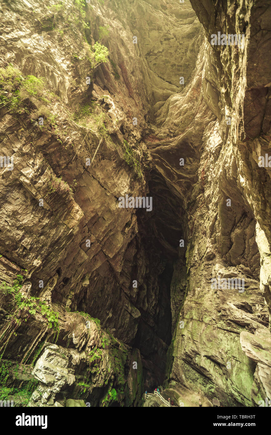 Seam of Water Gorge in Wulong, Sichuan, China Stock Photo - Alamy