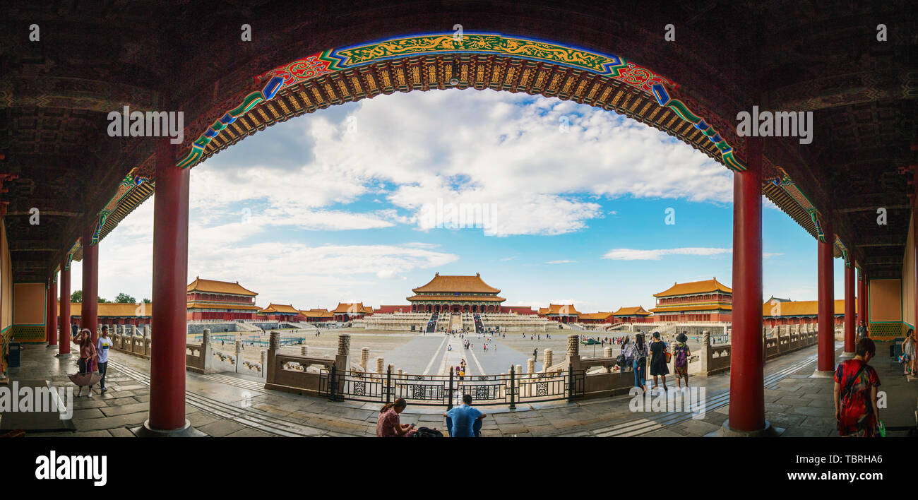 The grand dusk and the golden and brilliant structure hi-res stock ...