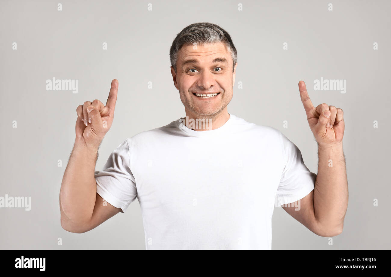 Raised index fingers hi-res stock photography and images - Alamy