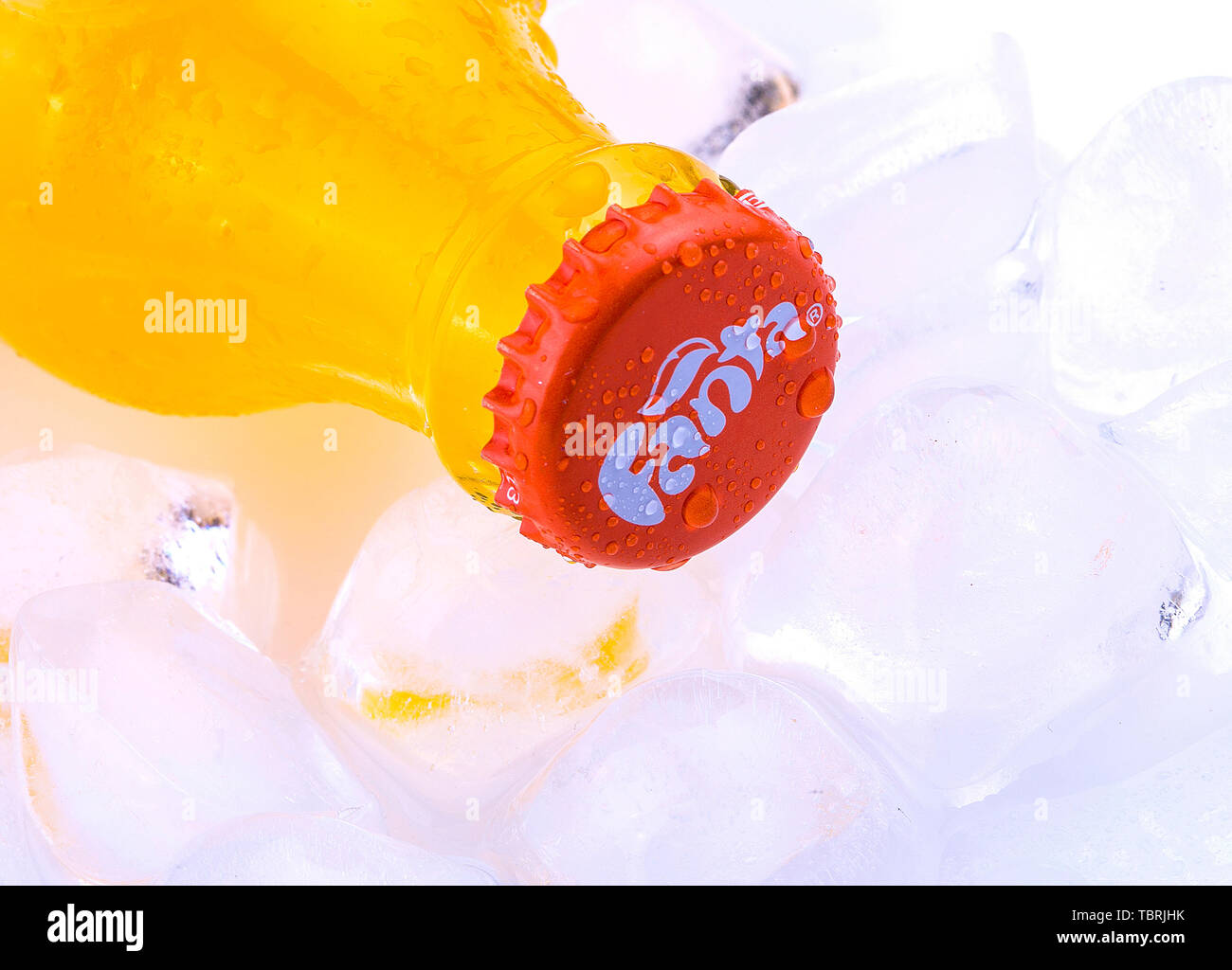 Chisinau, Moldova February 28, 2017: The Can of Coca Cola company soft ...