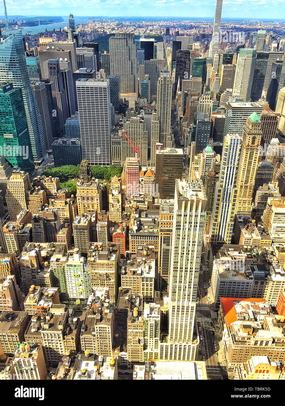 United states new york and manhattan area overlooking buildings hi-res ...