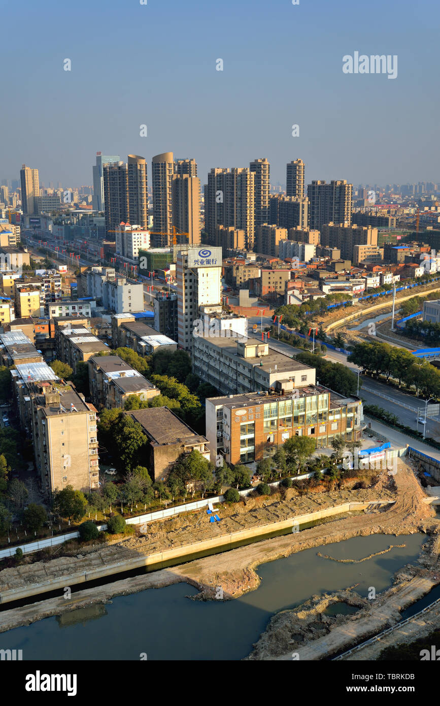 City overhead shot Stock Photo - Alamy