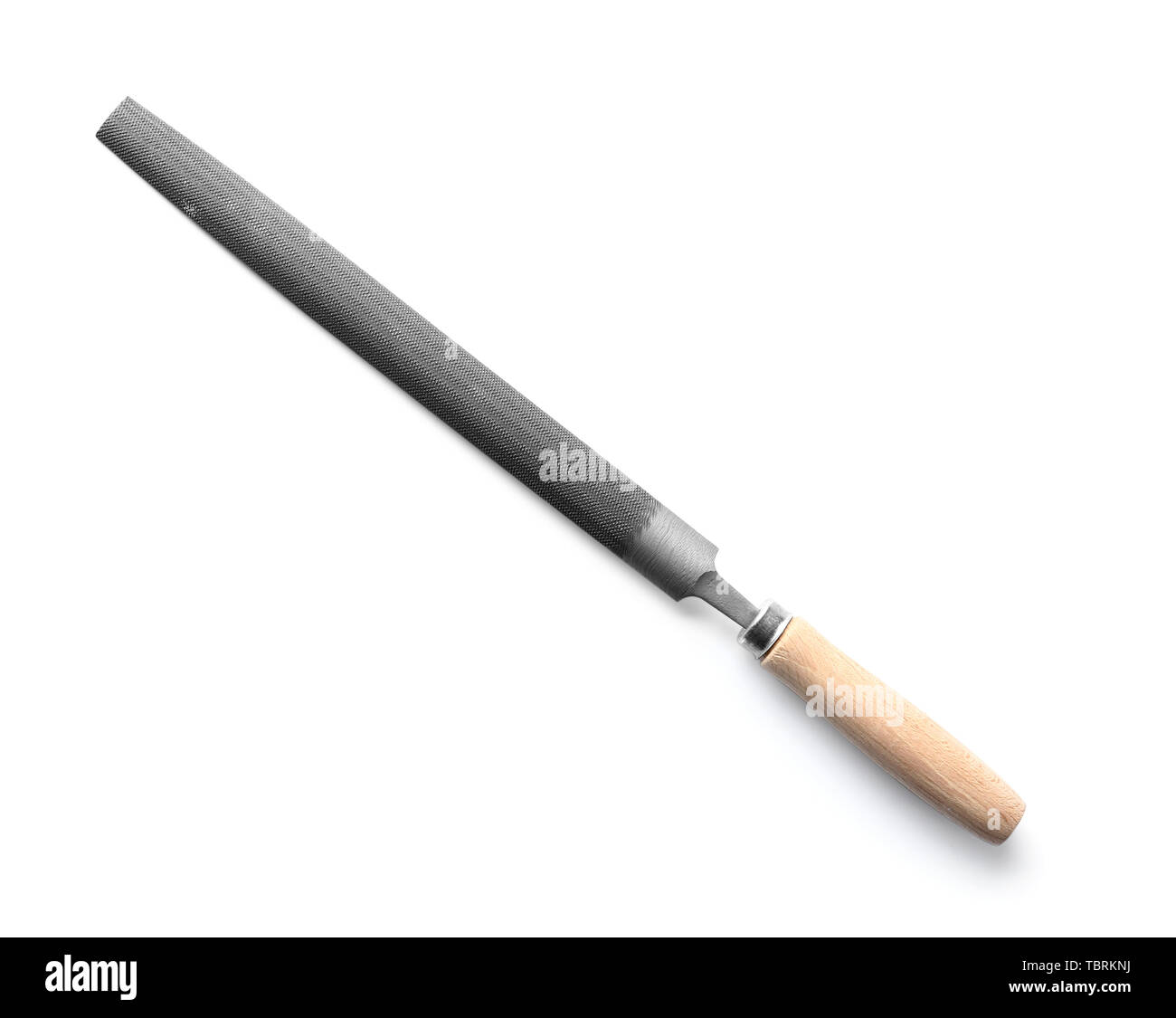 Carpenter's file on white background Stock Photo - Alamy