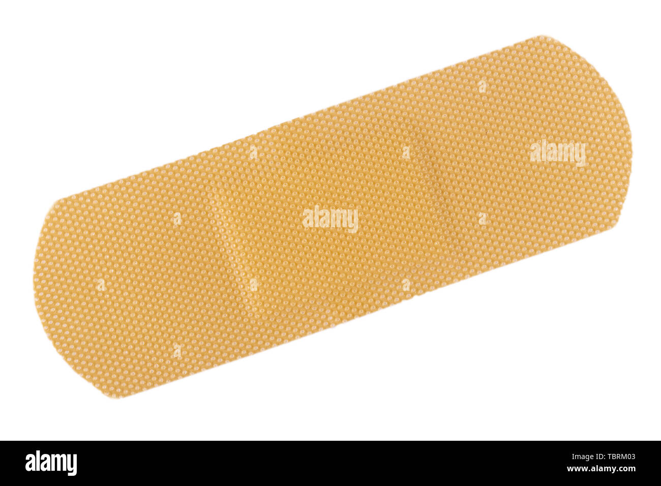 Top view of beige adhesive bandage isolated on white Stock Photo - Alamy