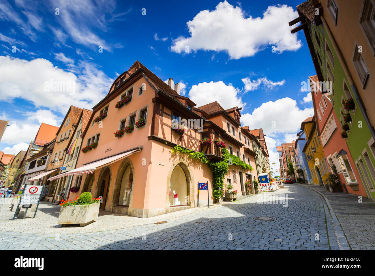 The German fairy tale town of Rotenberg Stock Photo - Alamy