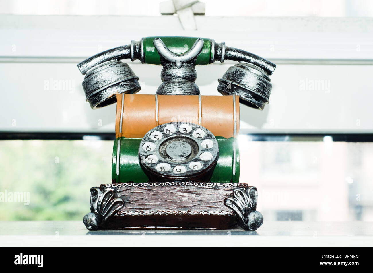 Old-fashioned phone model Stock Photo - Alamy
