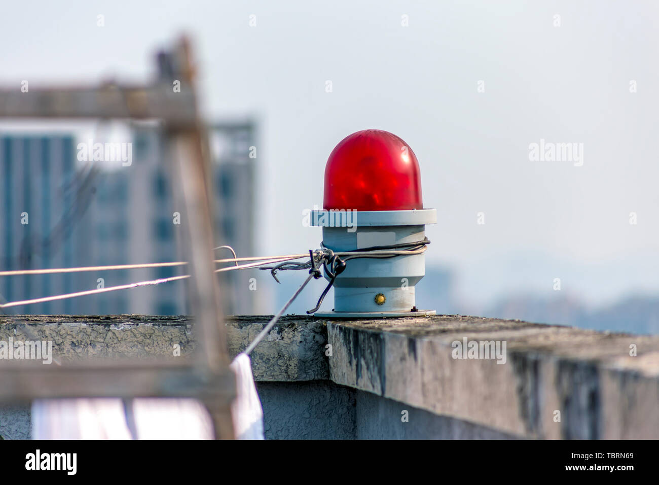A warning light Stock Photo - Alamy