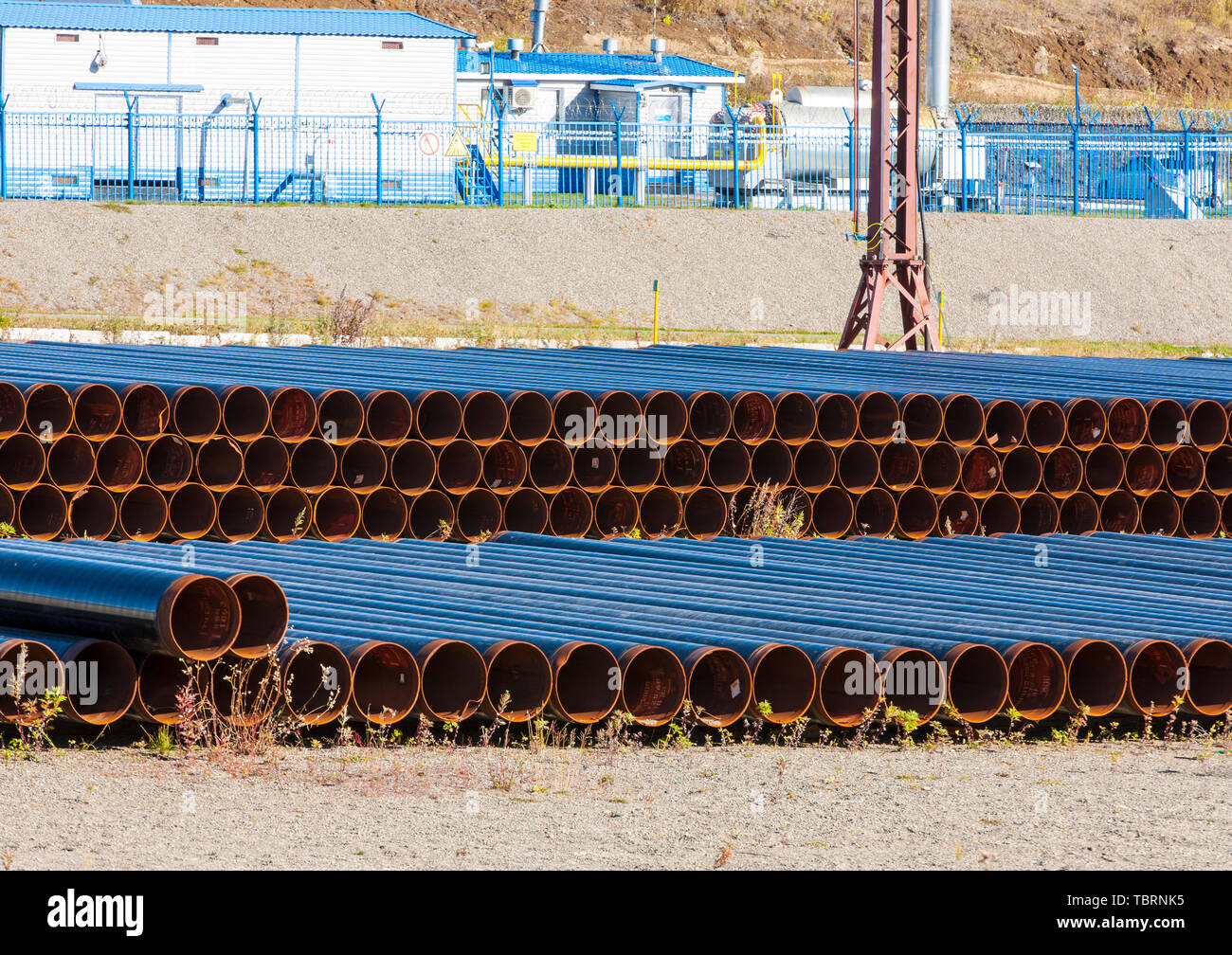 Excavation new gas pipe hi-res stock photography and images - Alamy