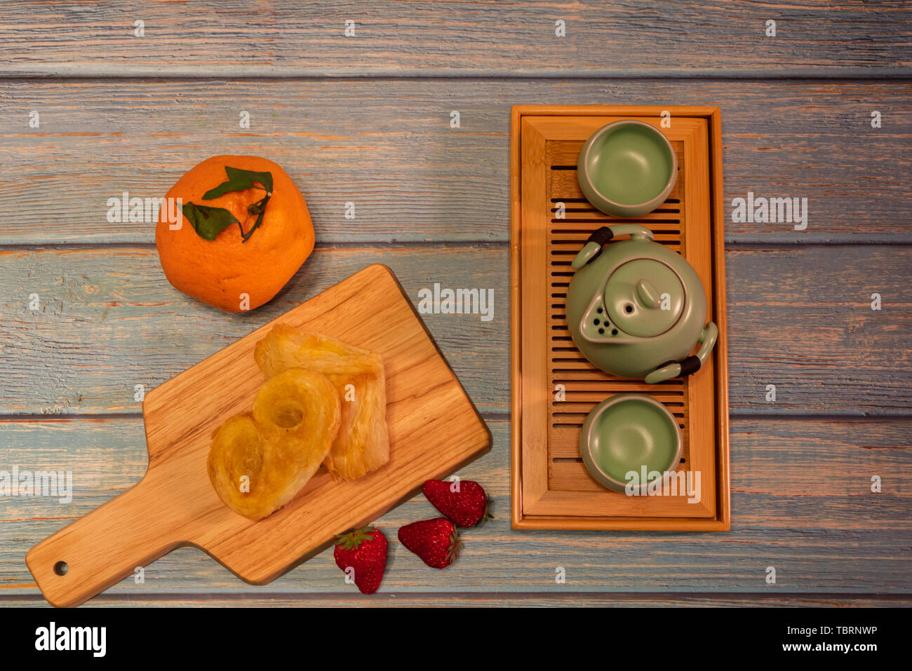 Delicious, healthy afternoon tea Stock Photo - Alamy