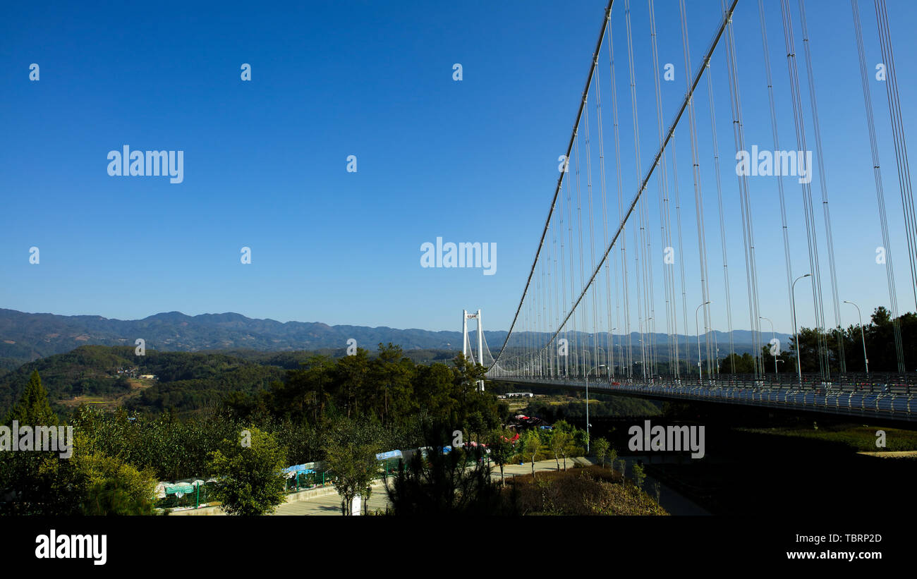 Landscape of Longjiang Extra Bridge, Baoshan City, Tengchong, Yunnan ...