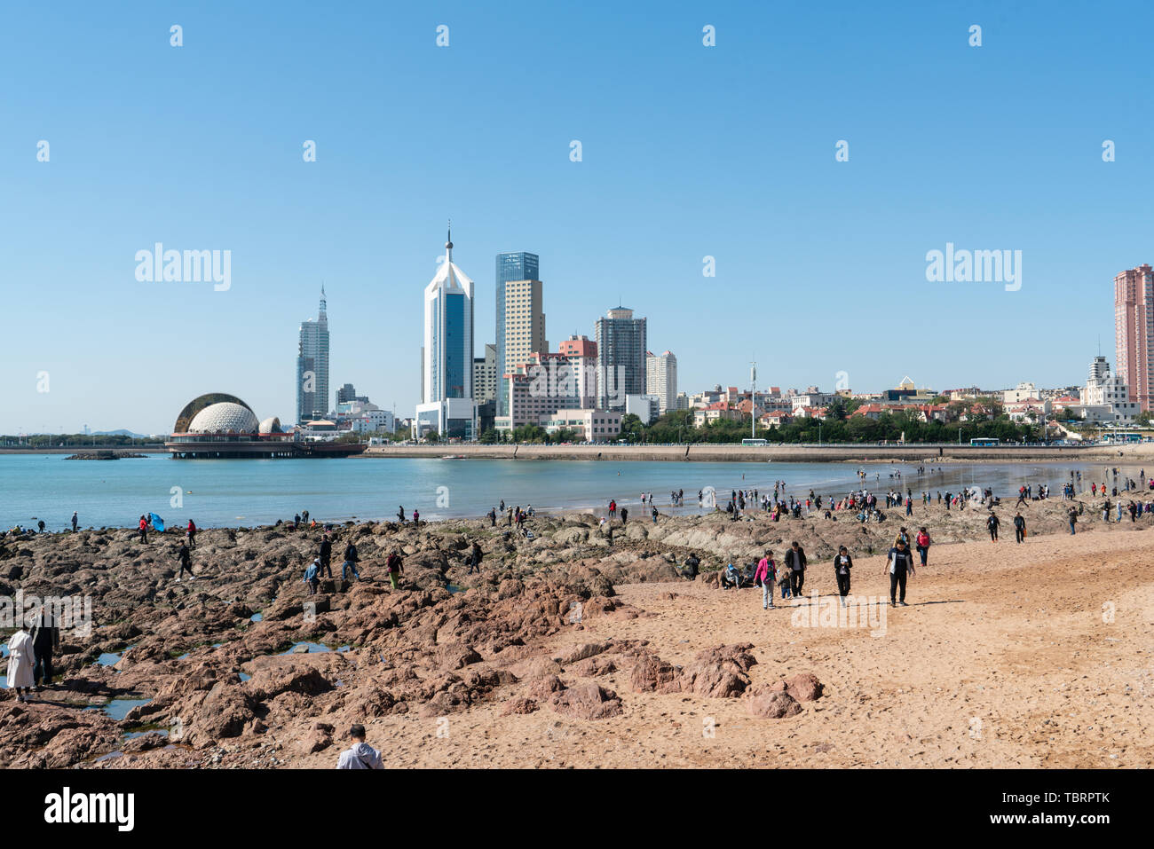 Scenery of Qingdao trestle scenic spot in Shandong Province Stock Photo ...