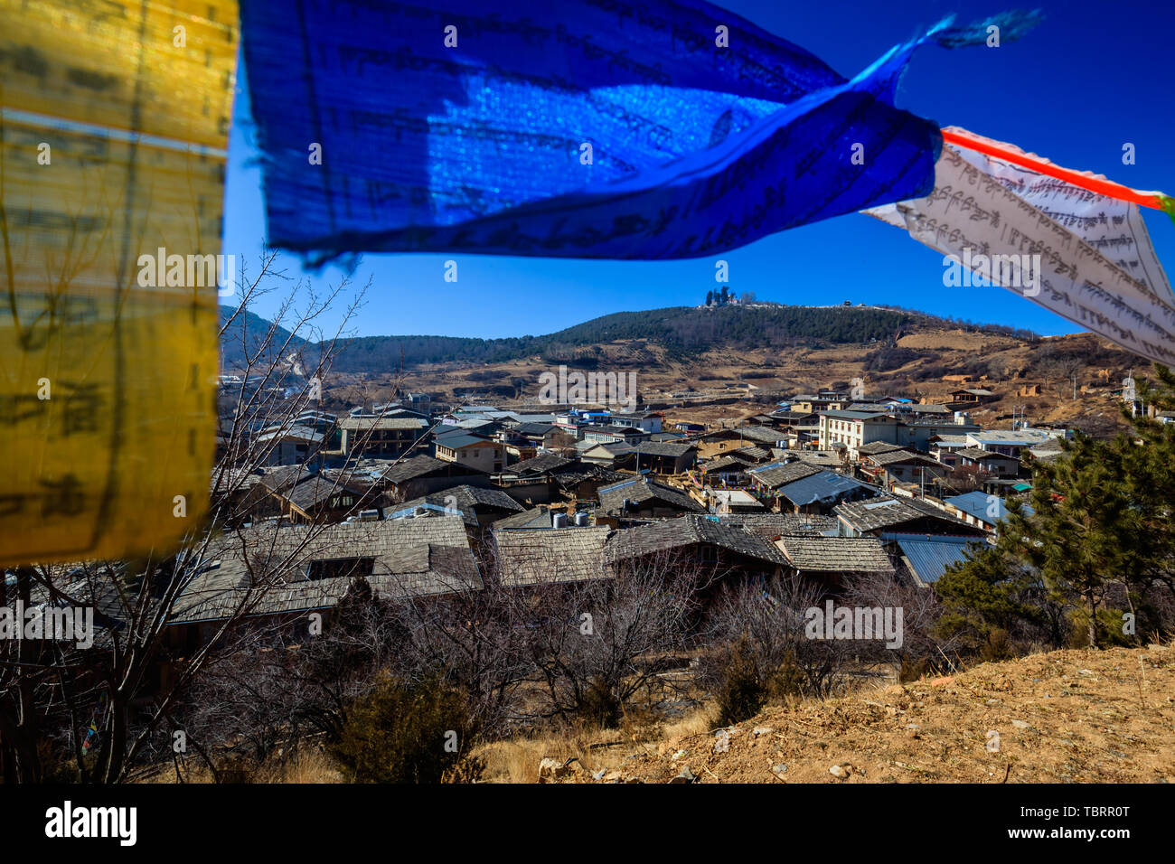 The ancient city of Dukezong, Yunnan Province (Moonlight City Stock ...