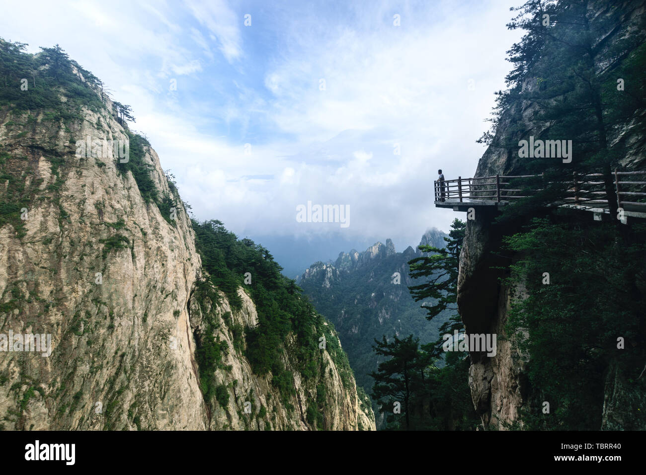 Laojun mountain trestle road hi-res stock photography and images - Alamy