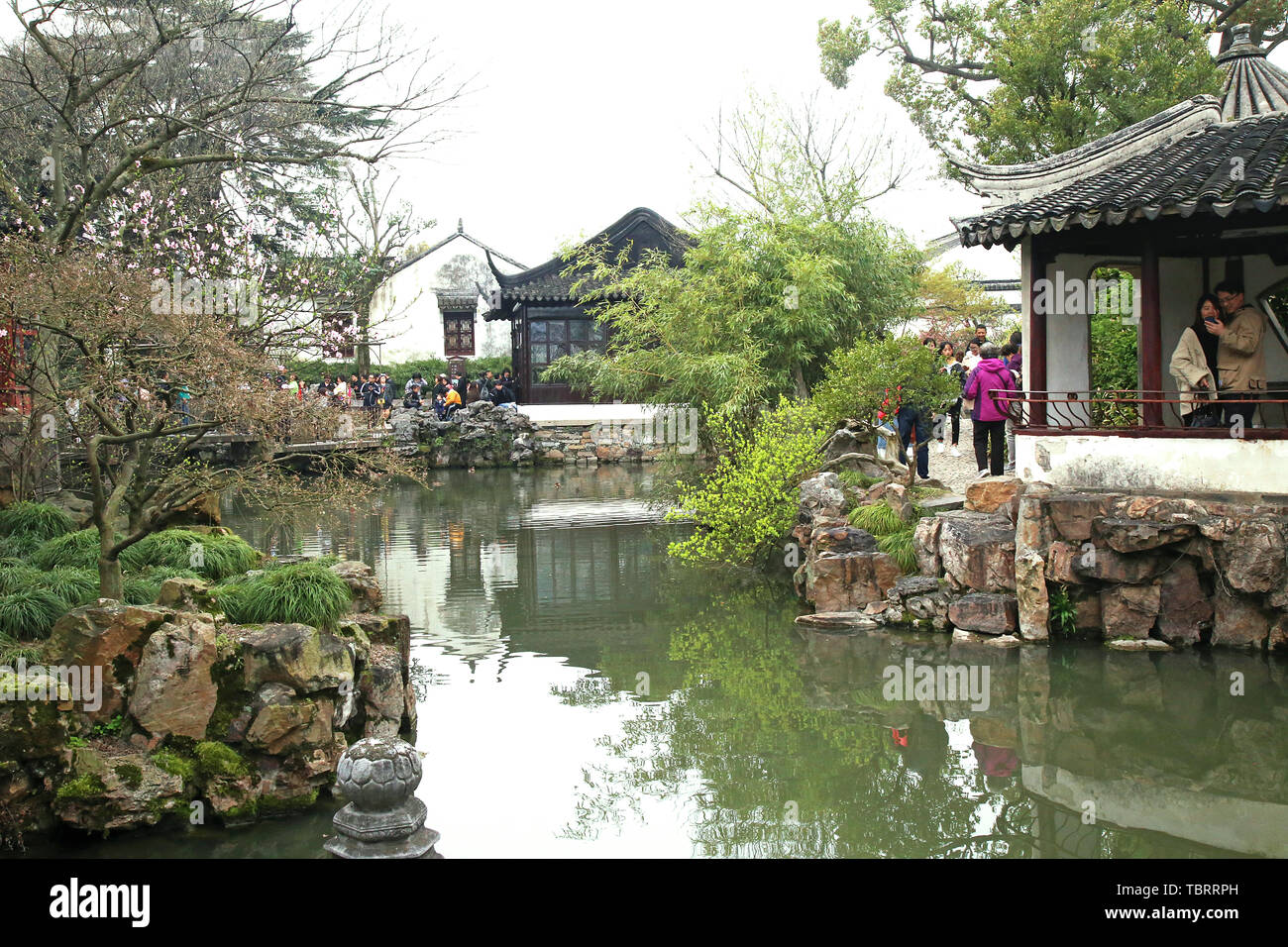 Spring in the gardens of Suzhou Stock Photo - Alamy
