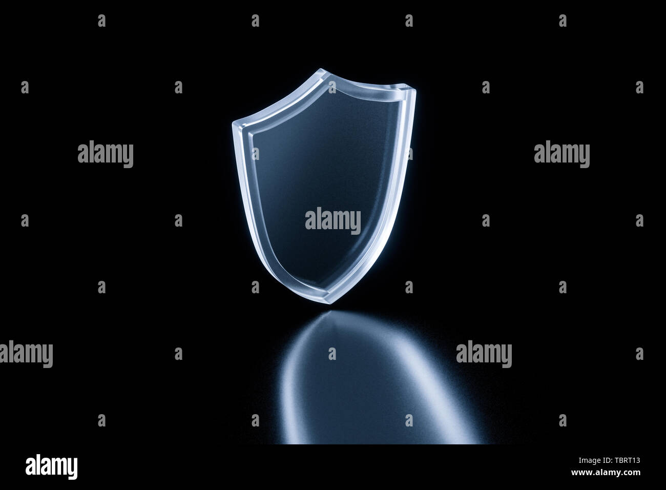 Three-dimensional rendering, shield and technology background Stock ...