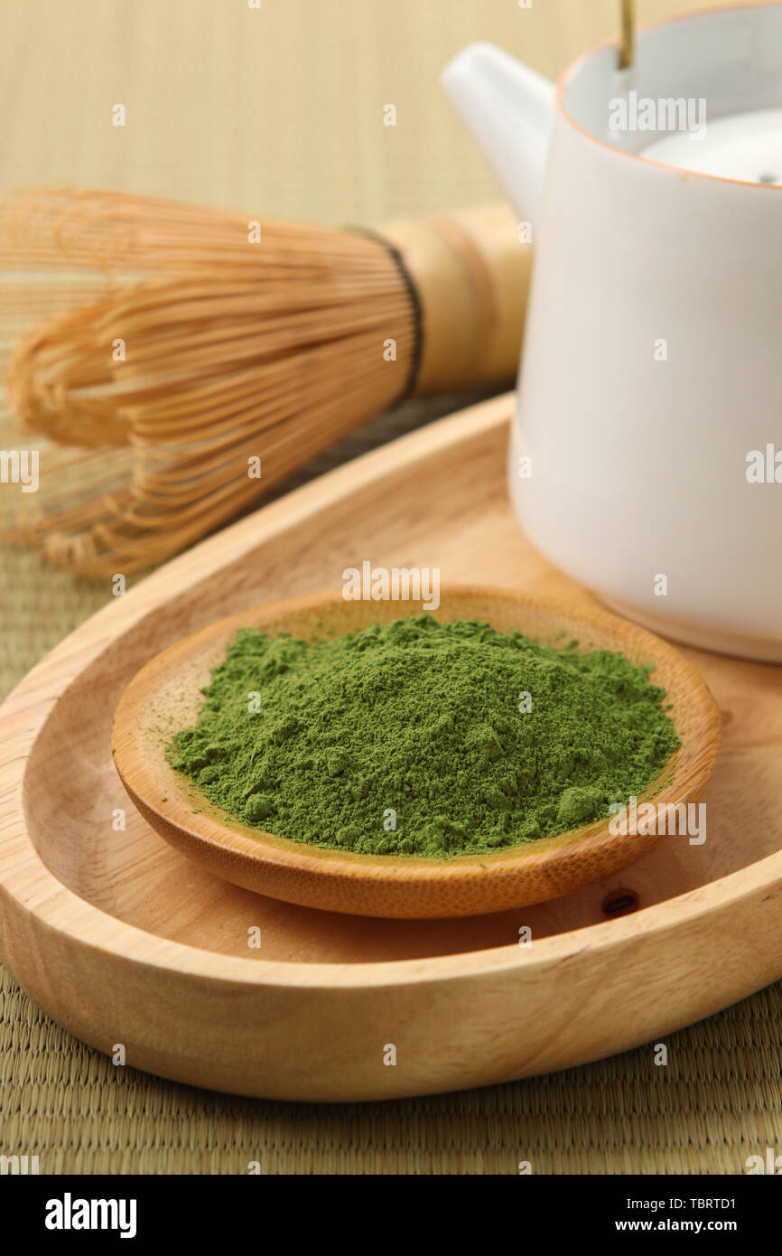 Matcha and tea sets Stock Photo - Alamy