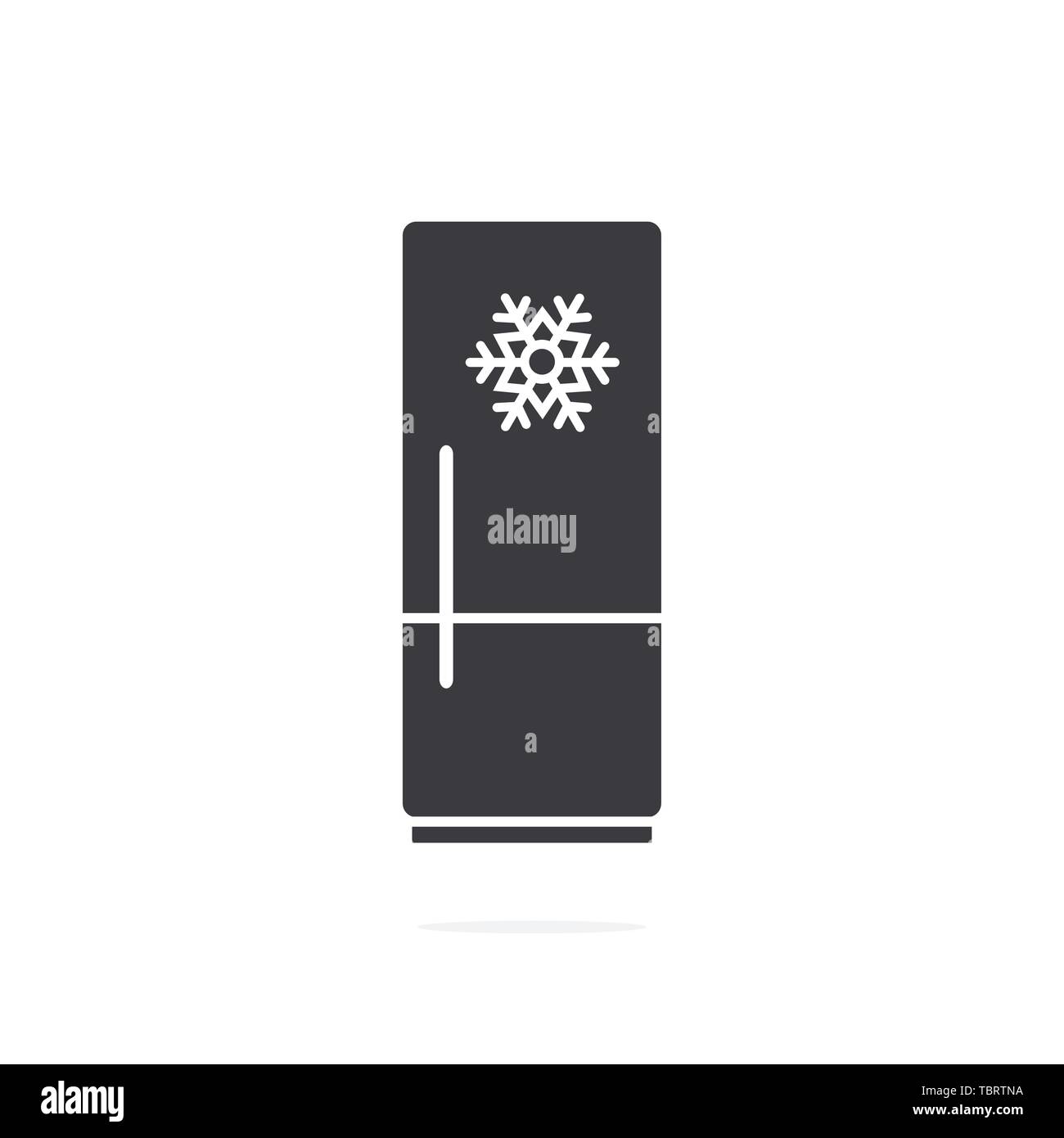 Refrigerator fridge freezer simple Cut Out Stock Images & Pictures - Alamy