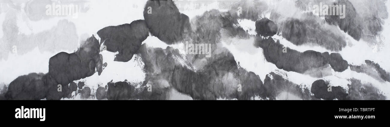 Ink mountains and rivers series Stock Photo - Alamy