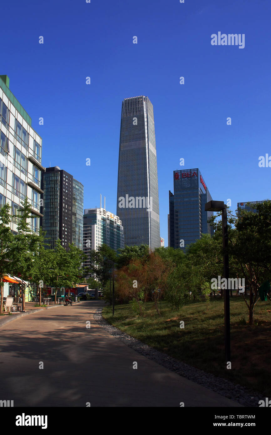Beijing International Trade City Scenery Stock Photo - Alamy
