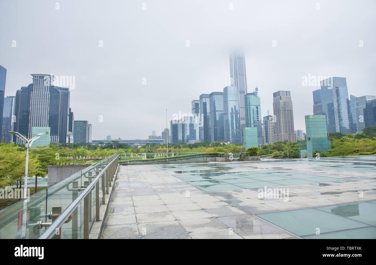 Shenzhen city building building Stock Photo - Alamy