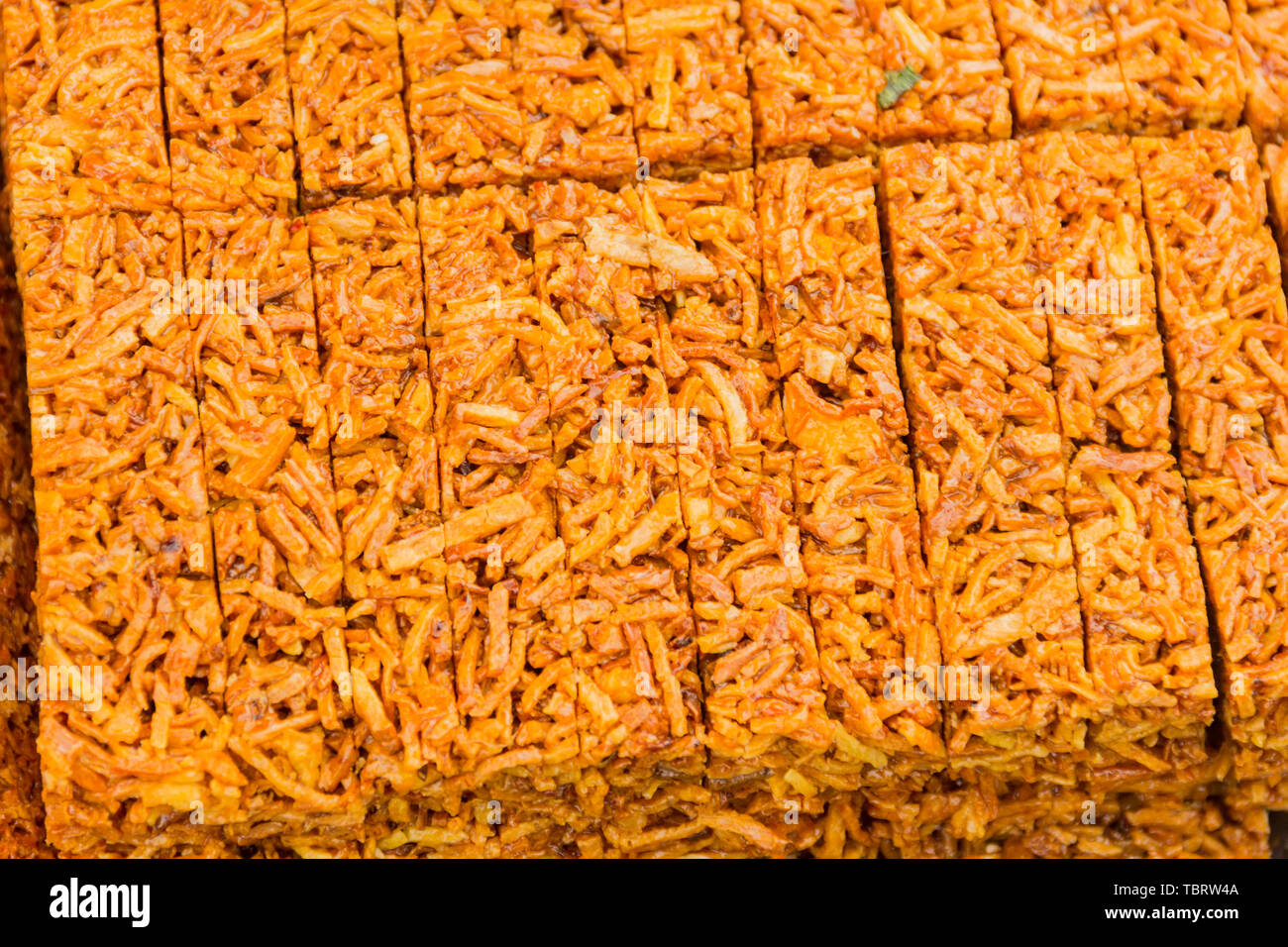Golden yam crisp Stock Photo - Alamy