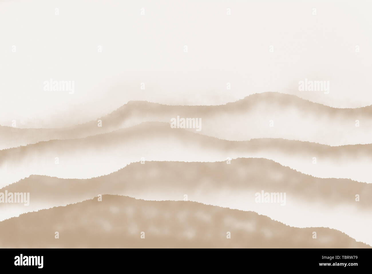 Chinese wind, ink landscape painting Stock Photo - Alamy