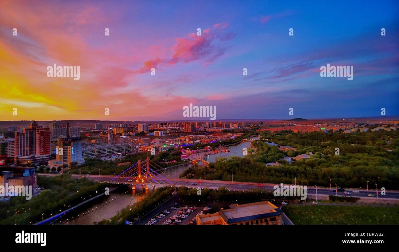 Landscape of the Karamay Stock Photo - Alamy