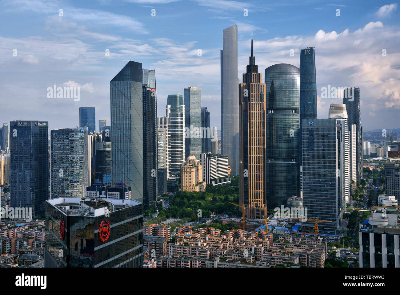 Guangzhou tianhe central business district hi-res stock photography and ...