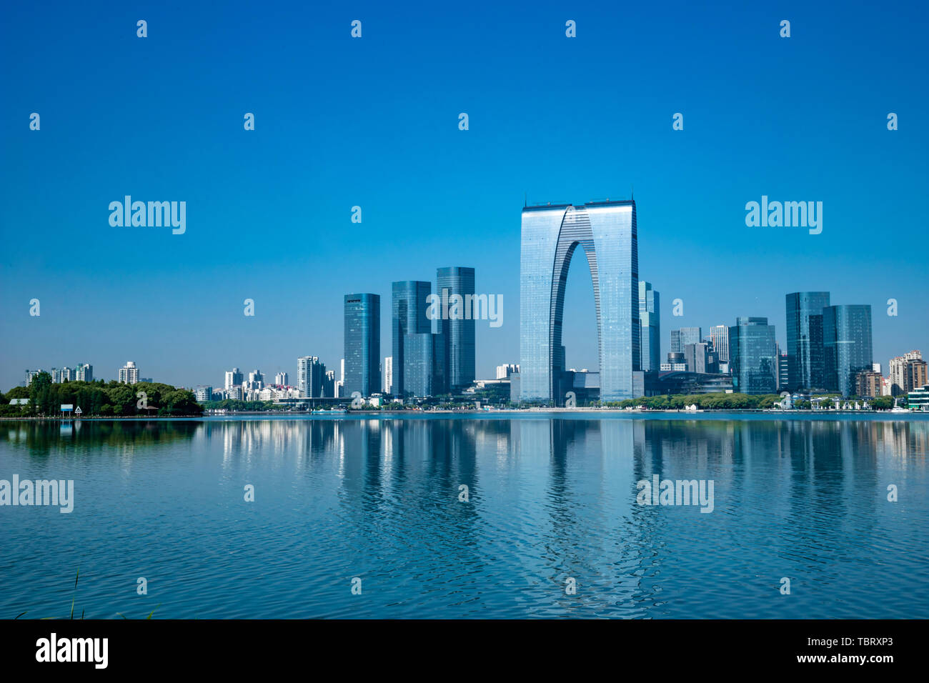 Oriental Gate Complex, Suzhou City Stock Photo - Alamy