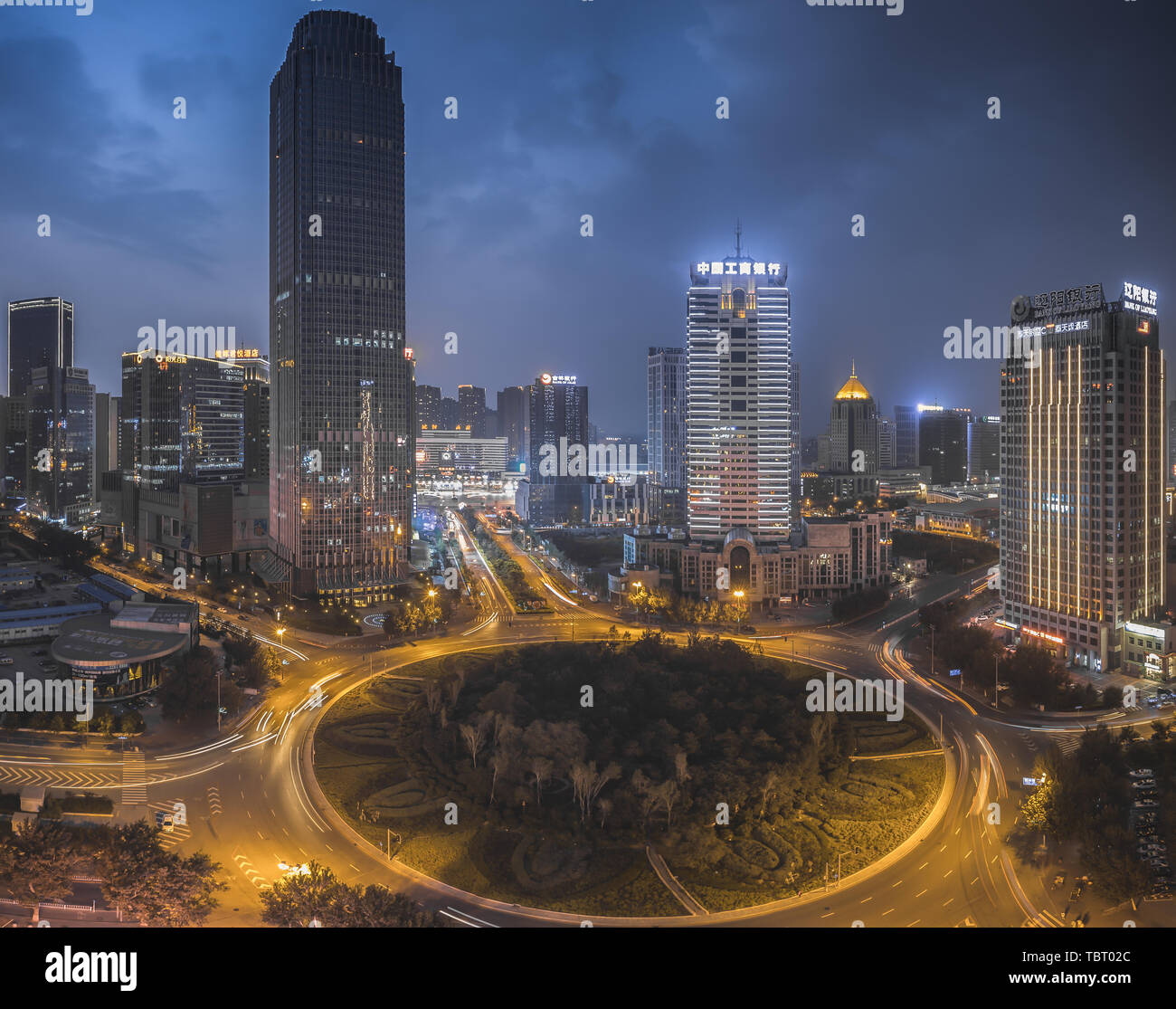 Night Scenery of Shenyang City Stock Photo - Alamy