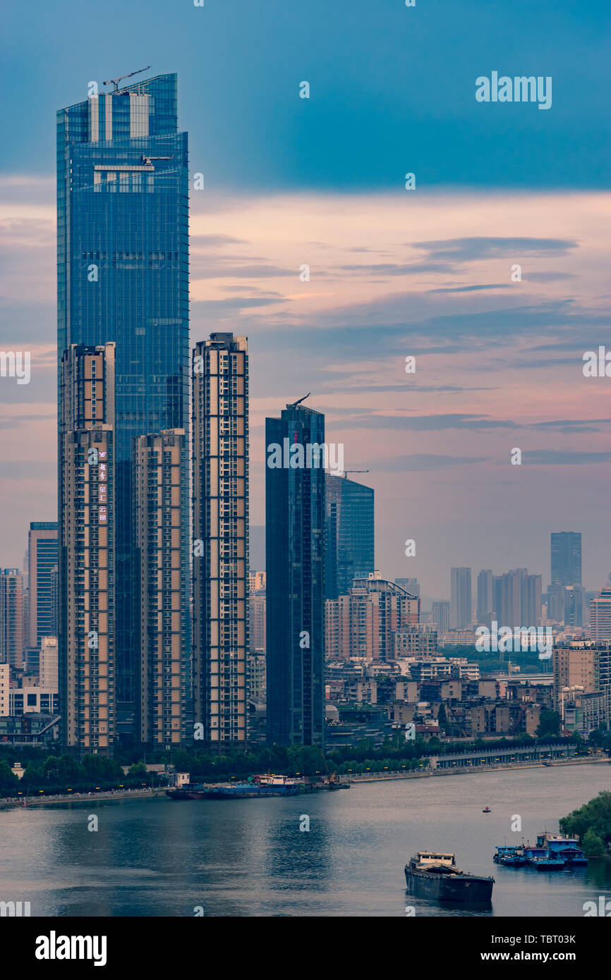 The scenery of the Han River in Wuhan Stock Photo - Alamy