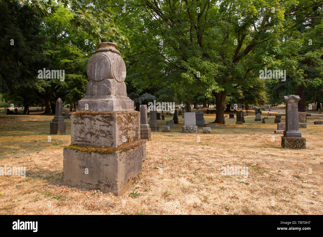 Portland cemetery, United States Stock Photo - Alamy