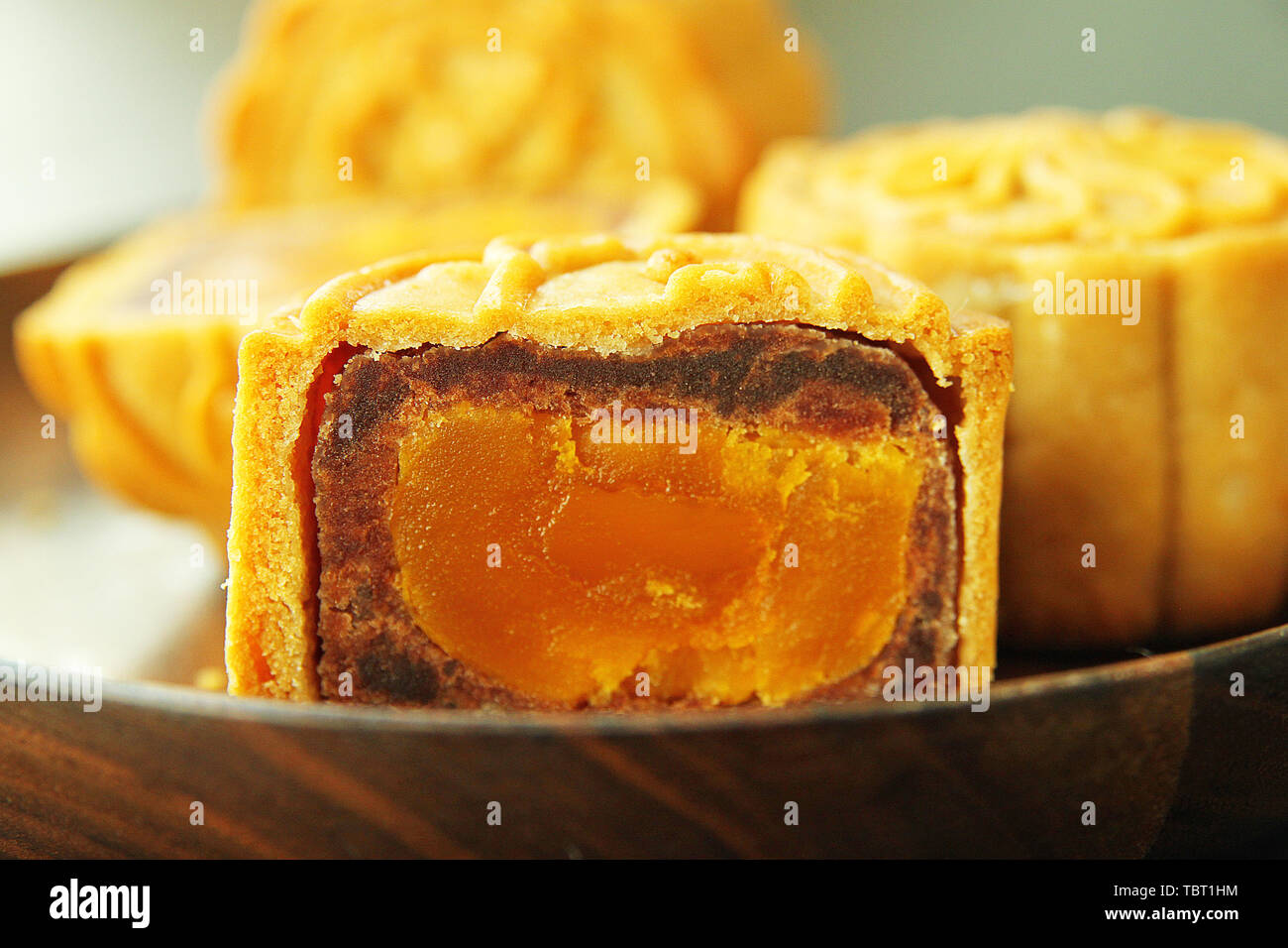 Homemade moon cakes Stock Photo - Alamy
