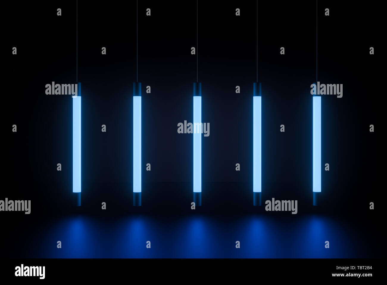 Long LED light, three-dimensional rendering Stock Photo - Alamy