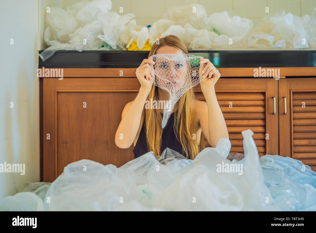 Plastic bags filled with shopping hi-res stock photography and images ...