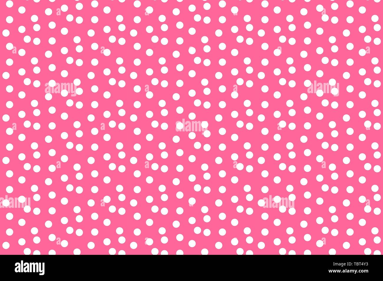 Baby pink background scattered dots polka seamless pattern. Vector ...