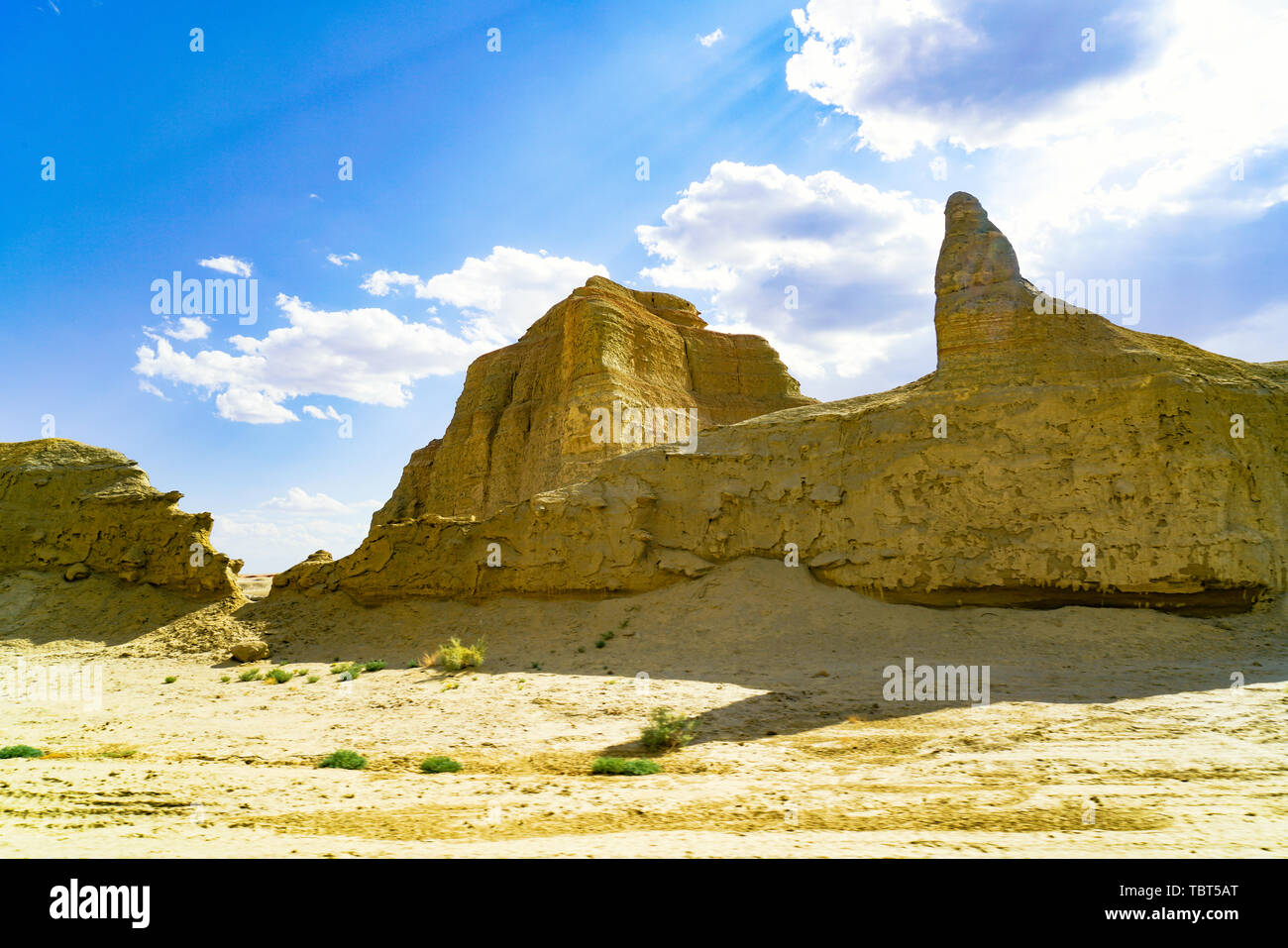 The ghost city of xinjiang Stock Photo - Alamy