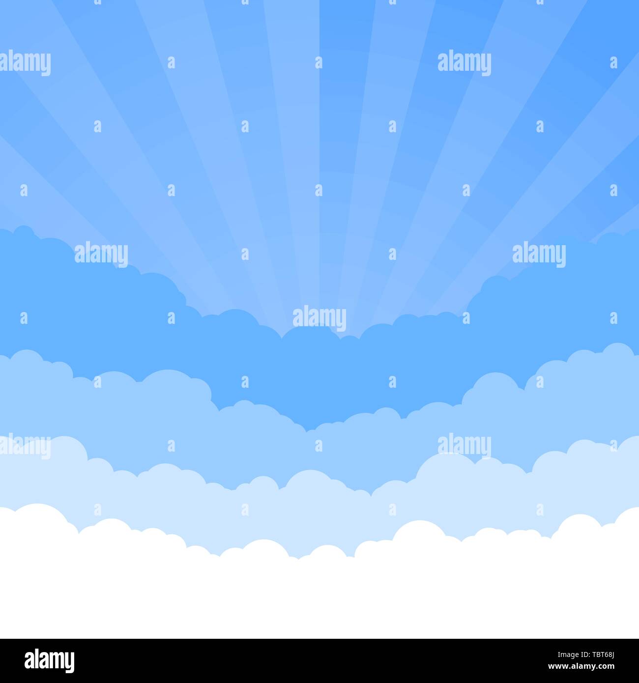 Clouds sky with retro style sunrise. Skyline texture. Sky background ...