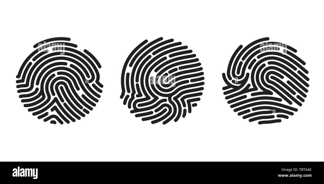Fingerprint Vector Art Fingerprint Icon Vector High Res Vector Graphic