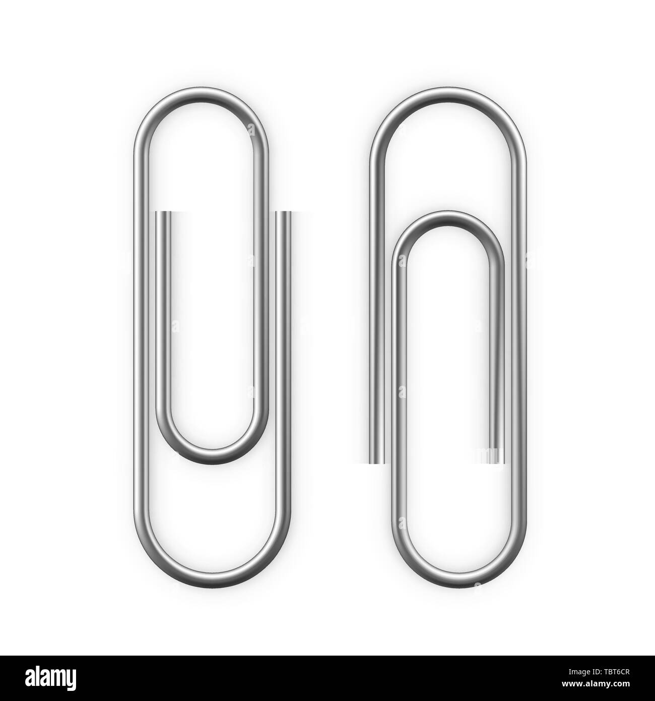 Realistic Paper clip attachment. Paperclip icon. Attach file business ...