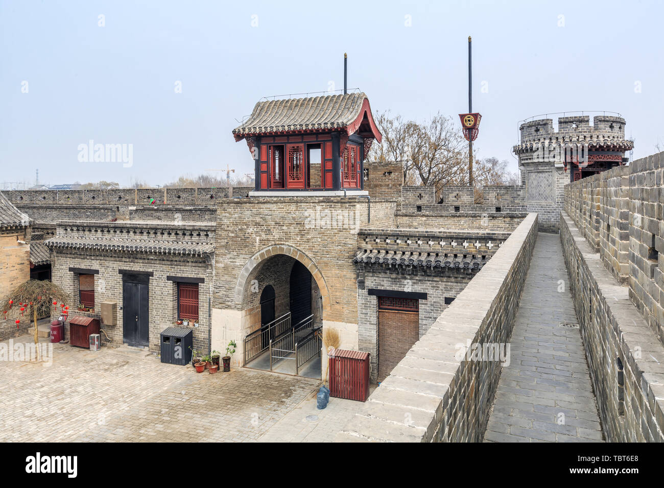 Qing Dynasty castle-style residence in Wei Manor, Wei Ji Town, Huimin ...